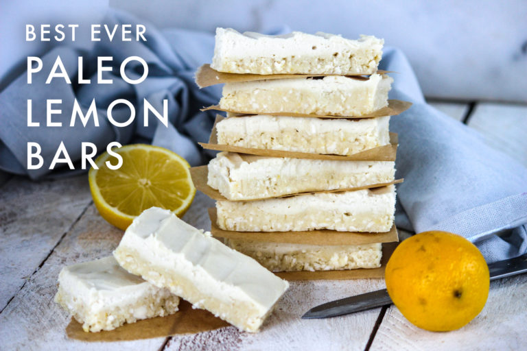 Best Ever Paleo Lemon Bars - The Healthy Patch