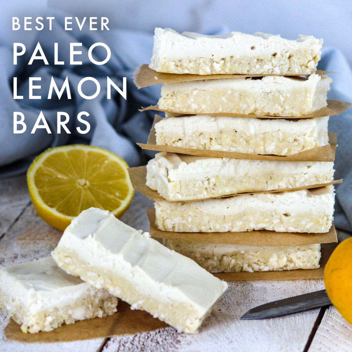 Best Ever Paleo Lemon Bars - The Healthy Patch