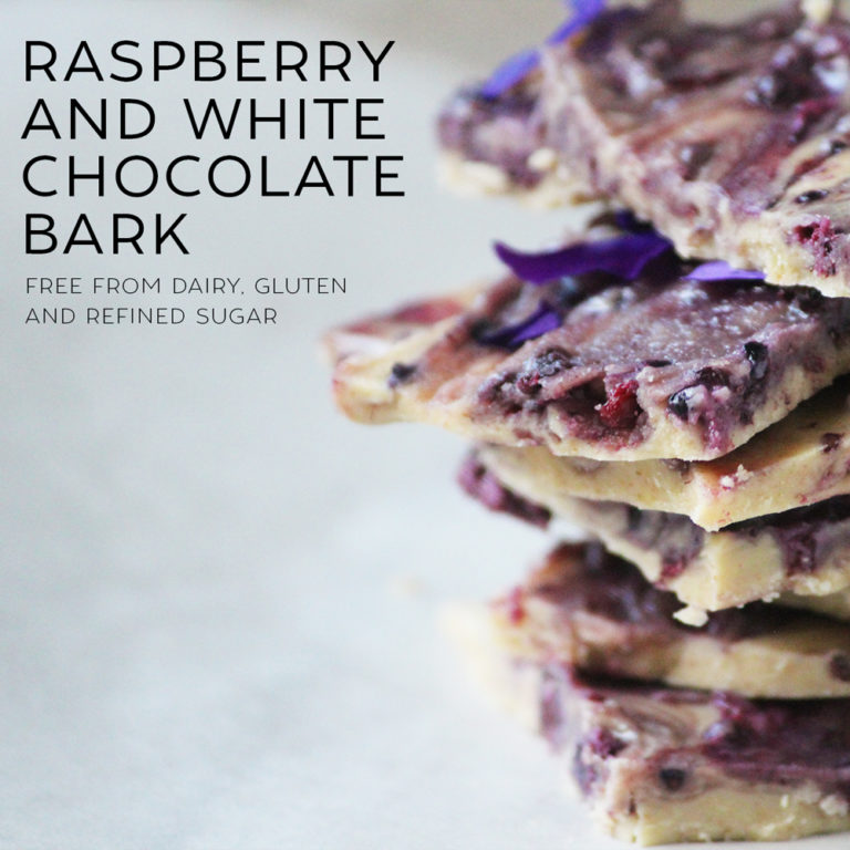 Raspberry & White Chocolate Bark - The Healthy Patch